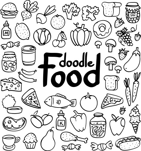 Food Doodle Vector Images (over 200,000)