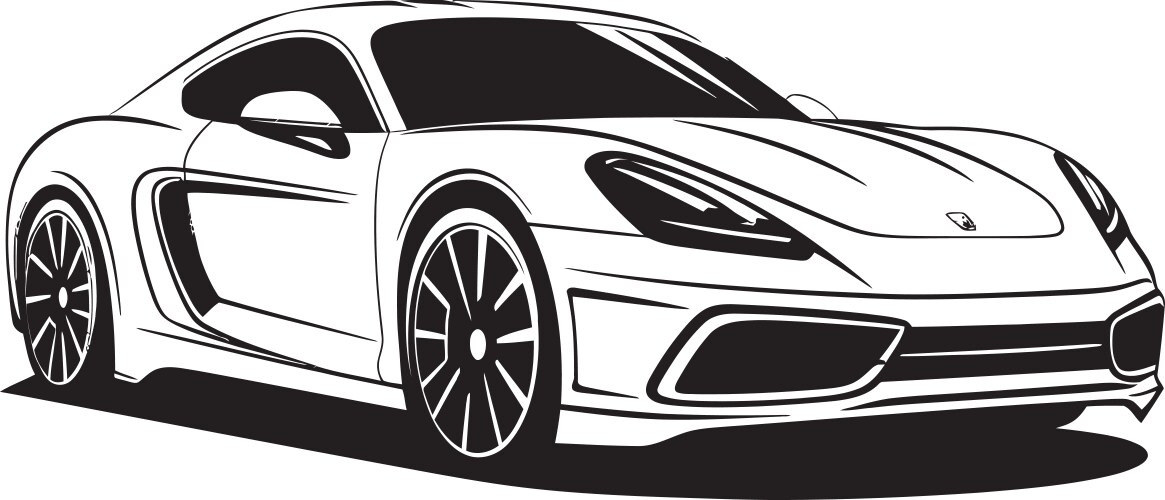 Supercar Drawing Vector Images (over 430)