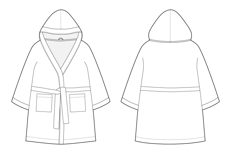 Bathrobe Robe Sketch Vector Images (over 220)