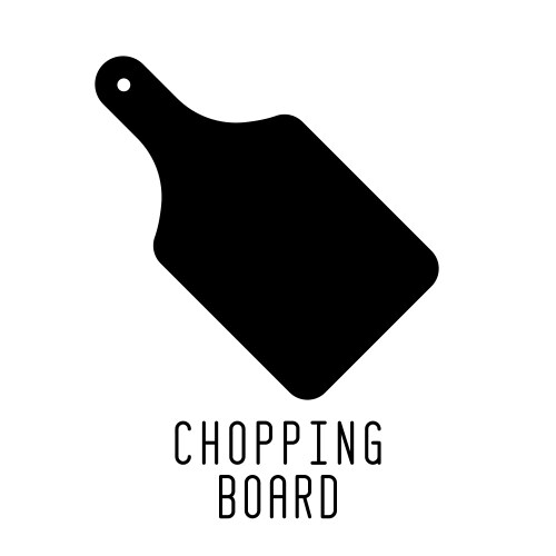 Plank chopping board cartoon Royalty Free Vector Image