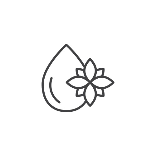 Essentials oil drop icon set aromatherapy Vector Image