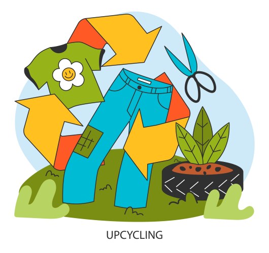 Conscious or ethical living sustainable and zero Vector Image