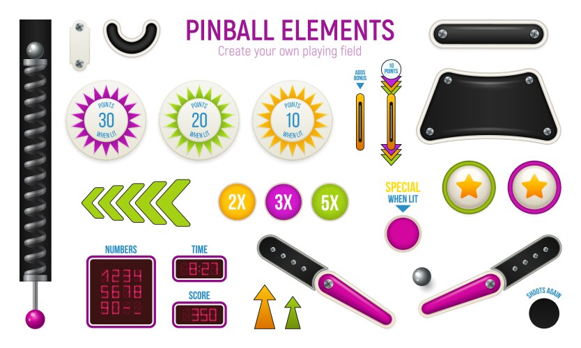 Pinball Icon Vector Images (over 380)