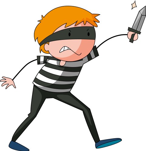 Robbery Royalty Free Vector Image Vectorstock