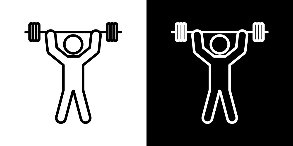 Stick figure lifting weights Vector Images & Graphics for Commercial ...