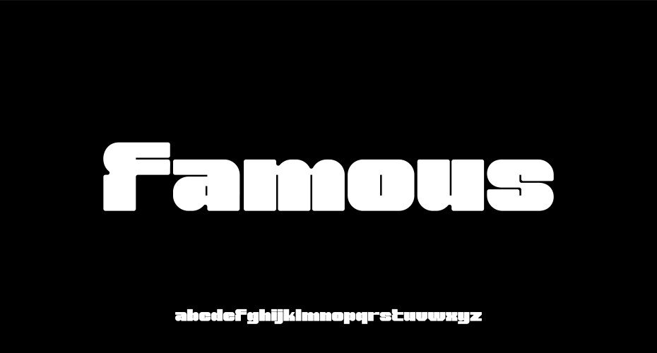 Bold fun urban display alphabet font type Vector Image