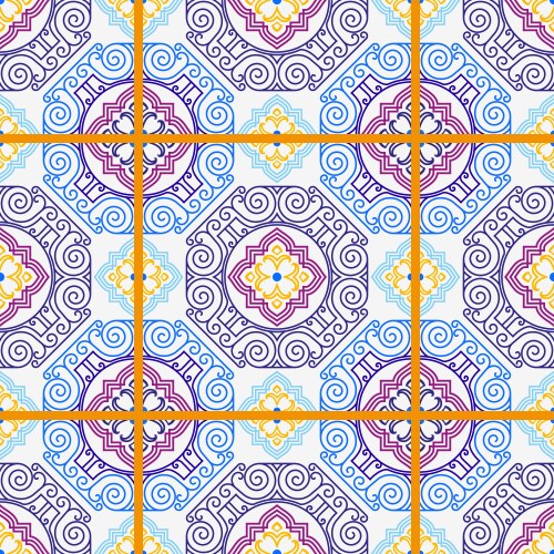 Seamless moroccan tiles Royalty Free Vector Image