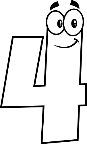 Number Four Clipart Vector Images (over 420)