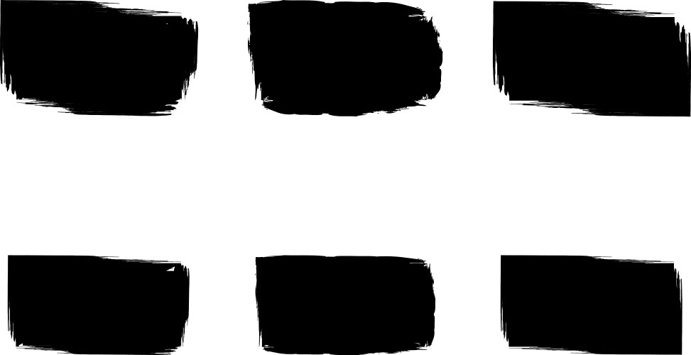 Horizontal rectangle shape filled bold Royalty Free Vector