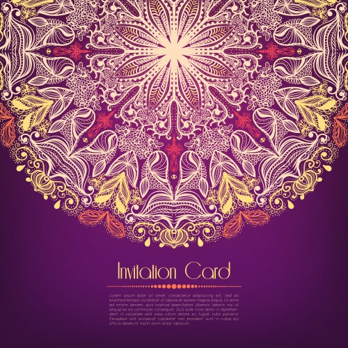 Invitation card Royalty Free Vector Image - VectorStock