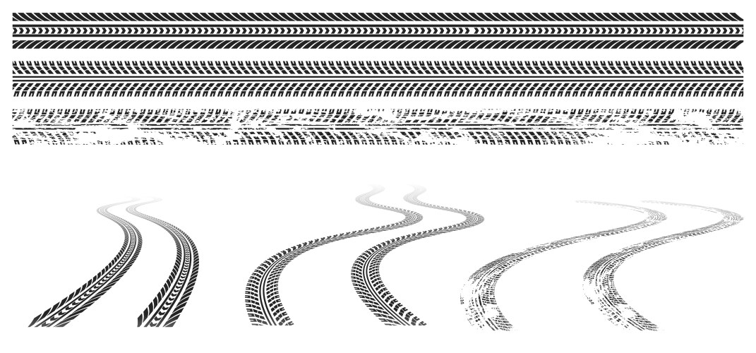 Tire Print Vector Images (over 7,100)