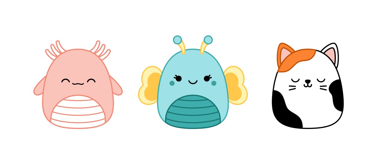 Squishmallow Vector Images & Graphics for Commercial Use | VectorStock