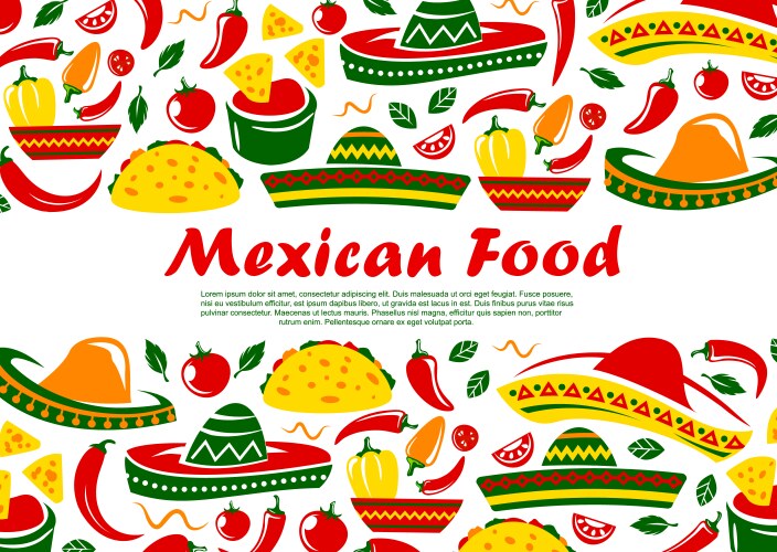 Mexico icons traditional Royalty Free Vector Image