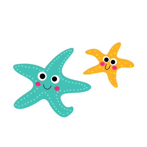 Shells and starfish Royalty Free Vector Image - VectorStock