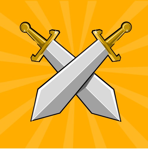 Two Swords Crossed Vector Images (over 700)