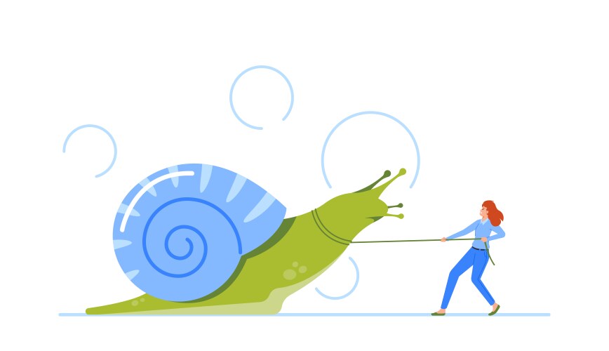 Slow Person Vector Images (over 1,100)