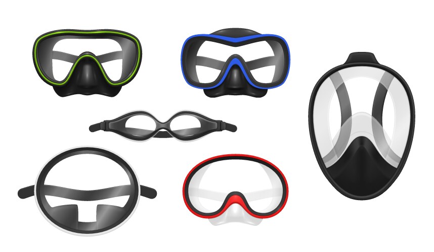 Equipment for scuba diving in a flat style Vector Image