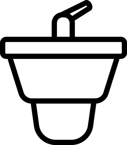 Icon of double sink Royalty Free Vector Image - VectorStock