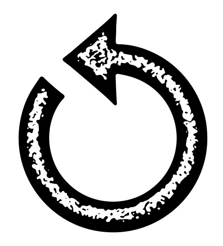 Black textured rightward arrow Royalty Free Vector Image