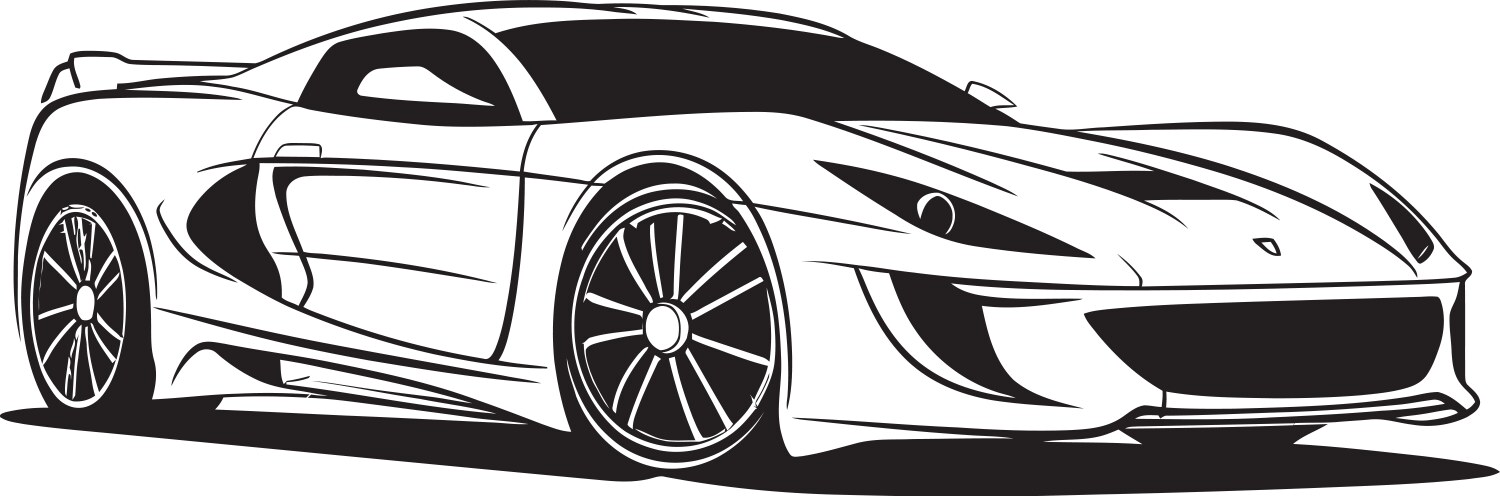 Supercar Drawing Vector Images (over 430)