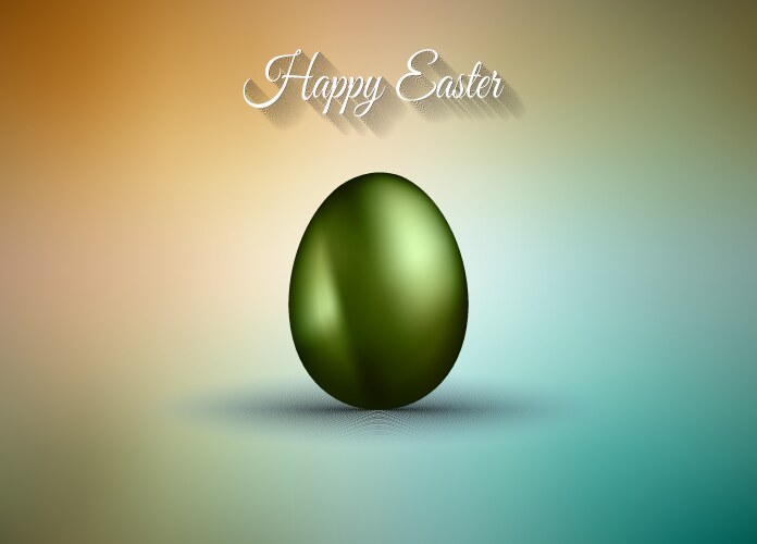 3d easter egg colorful stage design for spring Vector Image