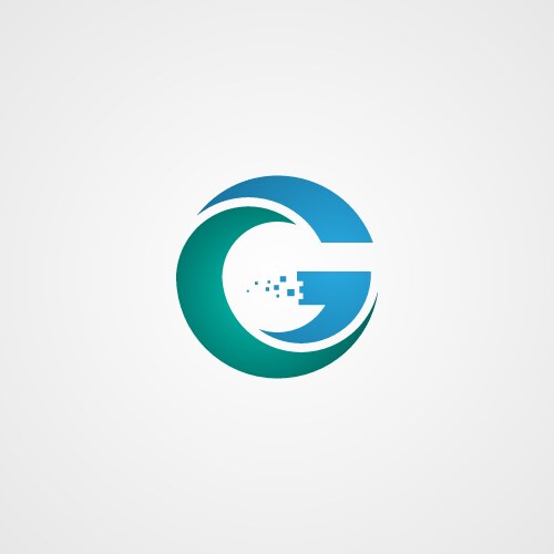 Letter e logo icon design template elements Vector Image