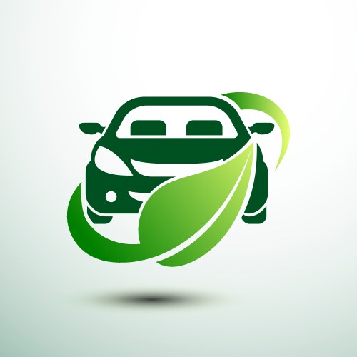 A green concept of eco car Royalty Free Vector Image