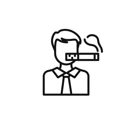 Human body anatomy icon logo sign outline Vector Image