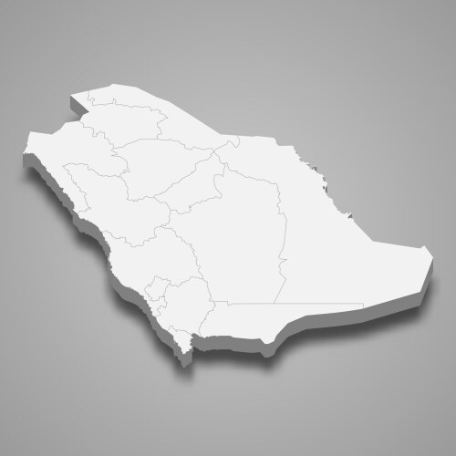Saudi Map 3d Vector Images (over 290)