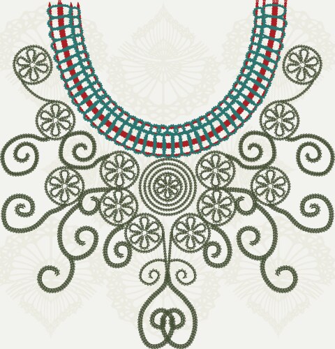Collar design Royalty Free Vector Image - VectorStock