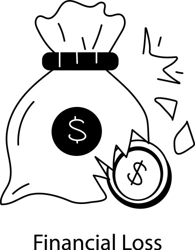 Financial crisis Royalty Free Vector Image - VectorStock