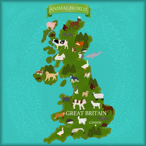 Cartoon Map of Britain Vector Images (over 180)