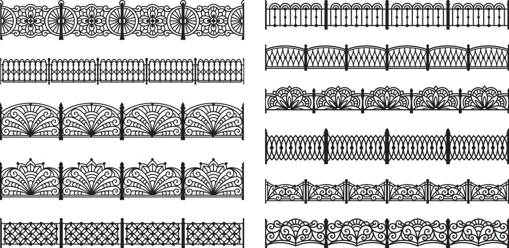 Wrought Iron Border Clip Art Wrought Iron Border Vector Images (over
