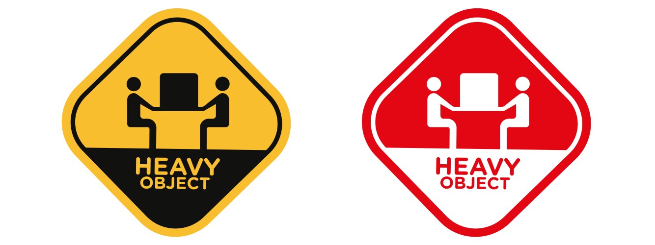 Tripping hazard warning sign ensure safety Vector Image