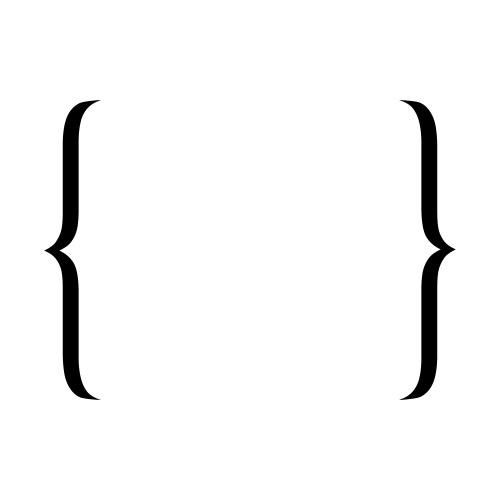 Curly bracket icon Royalty Free Vector Image - VectorStock