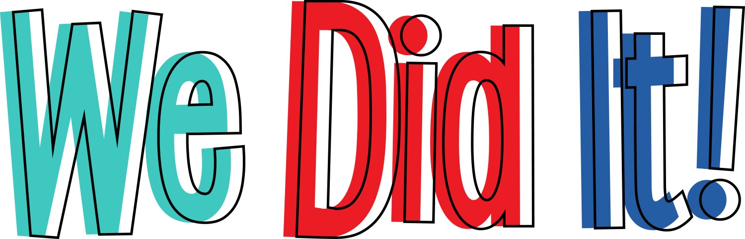 We Did it Vector Images (41)