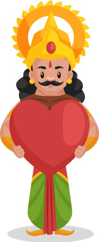 Arjuna cartoon character Royalty Free Vector Image