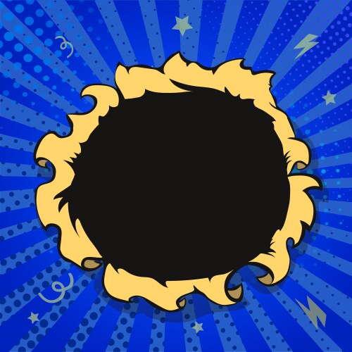 Explosion Hole Background Royalty Free Vector Image