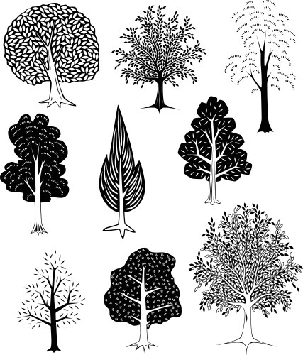 Trees Royalty Free Vector Image - VectorStock