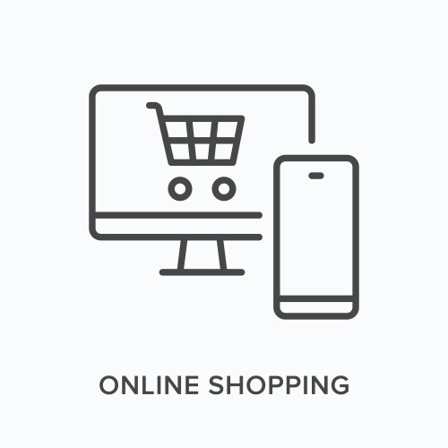 Online shop icon Royalty Free Vector Image - VectorStock