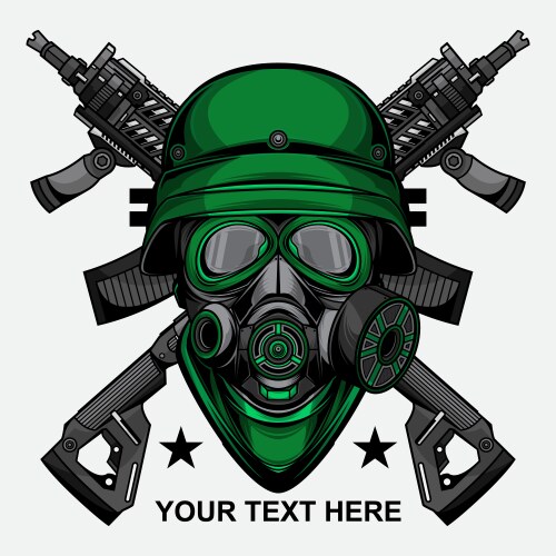 Army weapon logo Royalty Free Vector Image - VectorStock