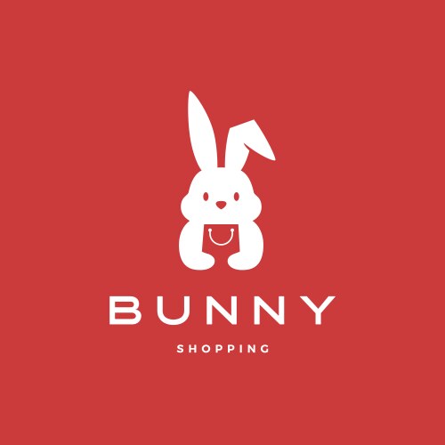 Bunny logo Royalty Free Vector Image - VectorStock