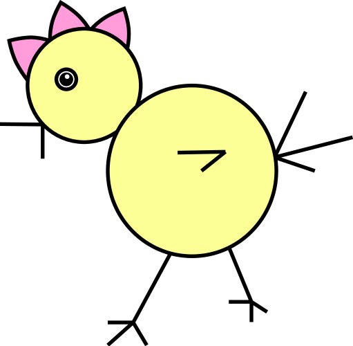 Chick Black and White Vector Images (over 10,000)