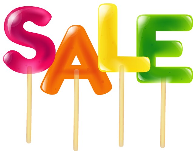 Candy lollypop chocolate stick watercolor drawing Vector Image