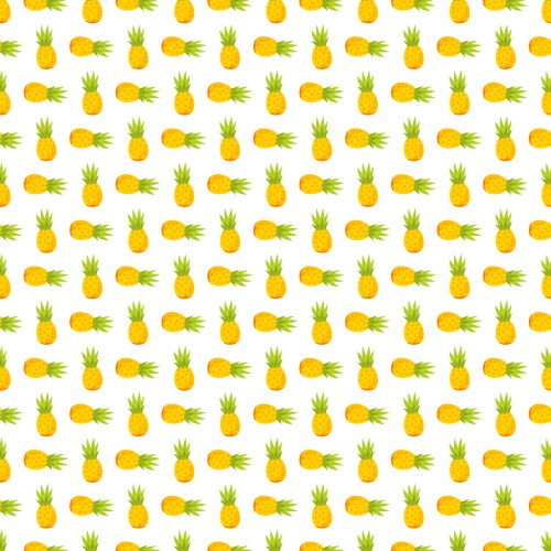 Different pineapples seamless pattern design Vector Image