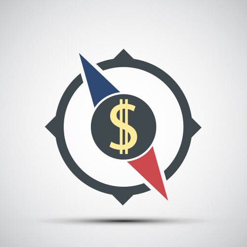 Compass logo icon design element Royalty Free Vector Image