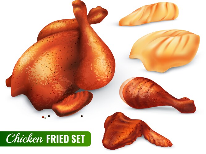 Salty snack pieces set Royalty Free Vector Image