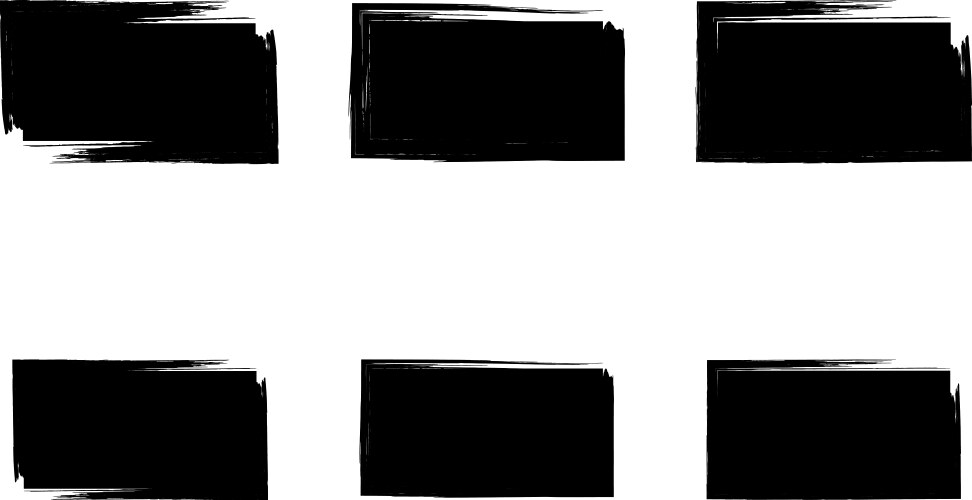 Horizontal rectangle shape filled bold Royalty Free Vector