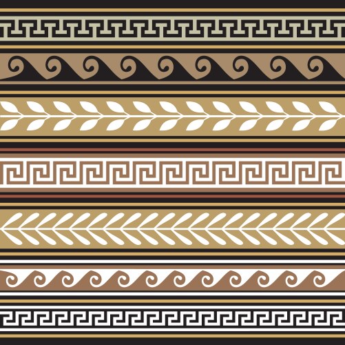 Greek borders Royalty Free Vector Image - VectorStock