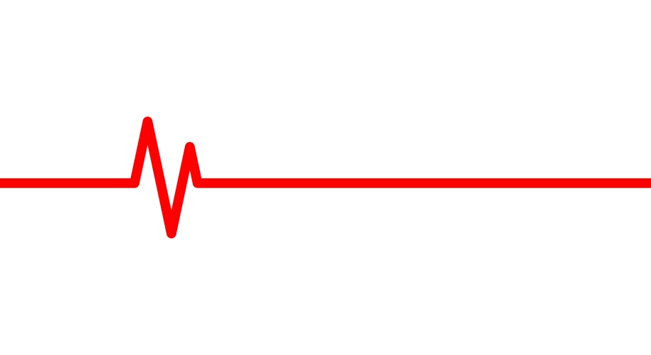 Ecg sinusoidal pulse lines frequency heartbeat Vector Image